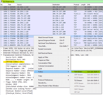 Matching TCP Streams Between Client And Server Wireshark Packet Captures Using Powershell | xkln.net